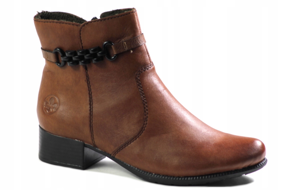 Rieker botki damskie klocek rozmiar 39 (4061811151783) • Cena, Opinie ...