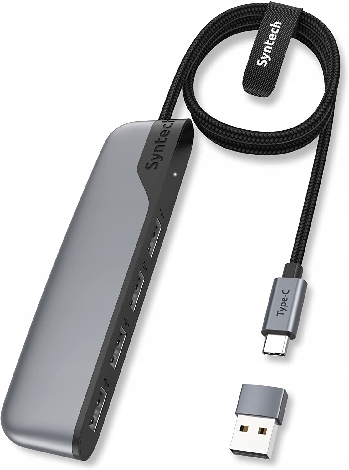 SYNTECH ADAPTER 4W1 HUB USB USB TYP C - Sklep, Opinie, Cena w Allegro