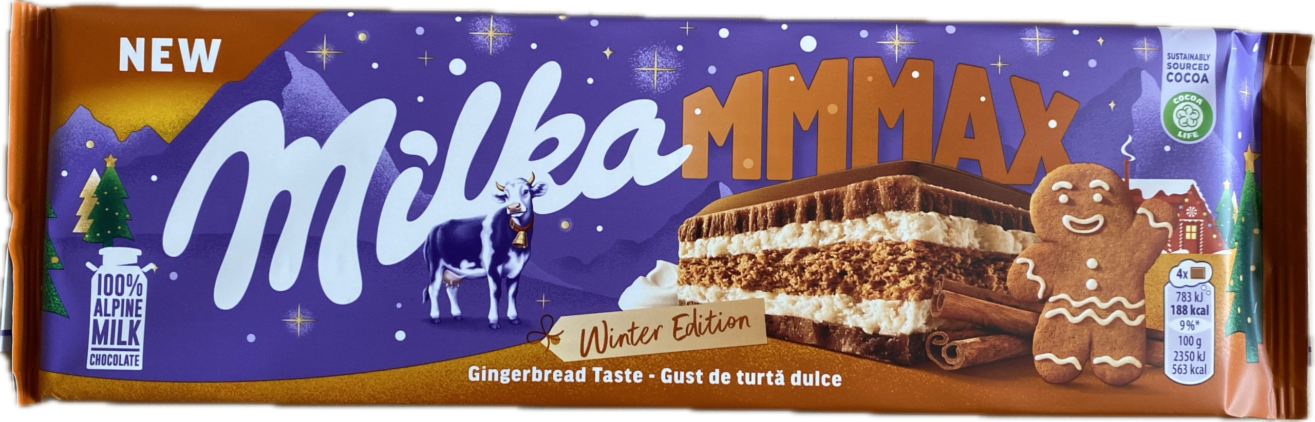Karton Milka MMMAX Winter Edition – piernikowa czekolada mleczna 12x300 ...
