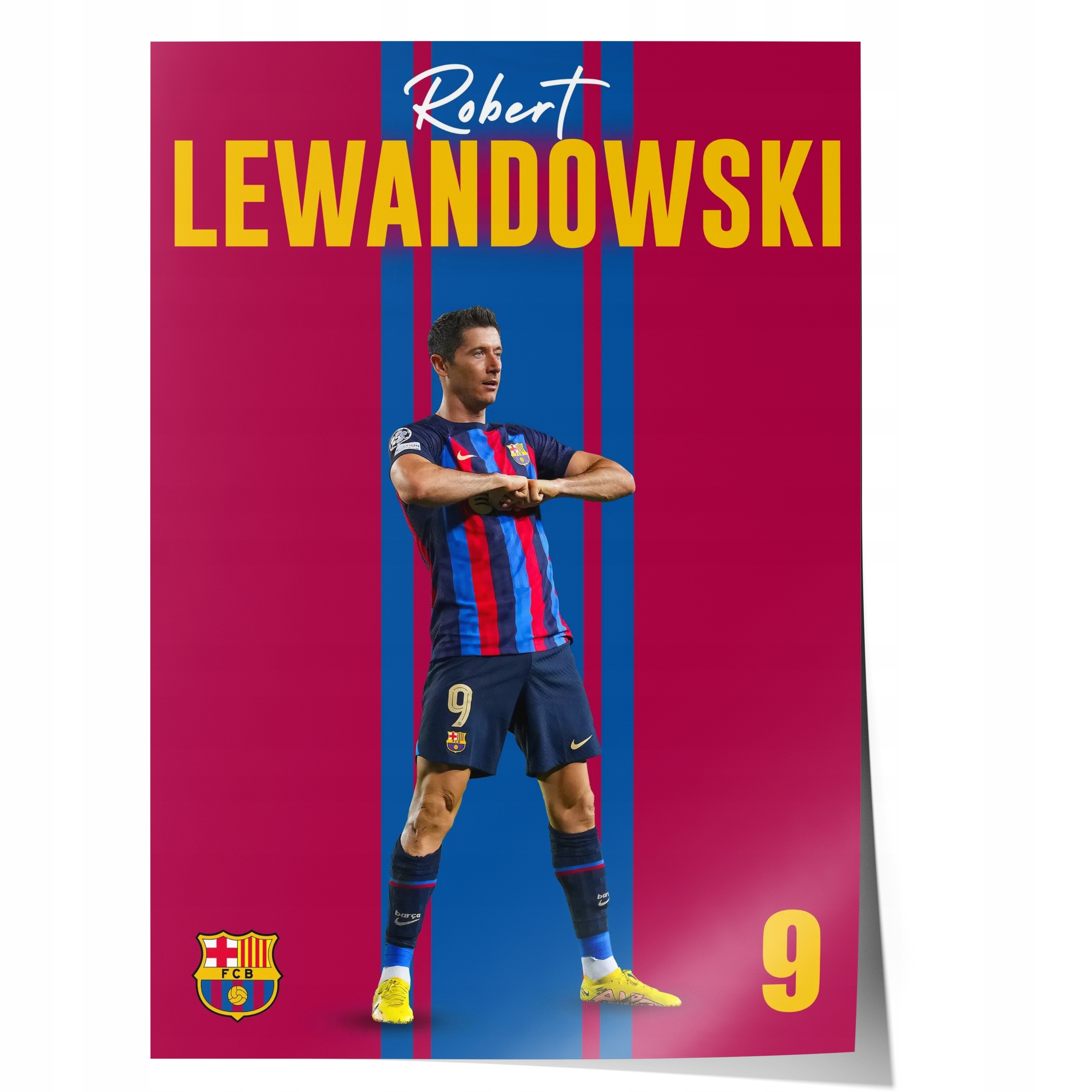 Plakat Robert Lewandowski FC Barcelona Polska Piłka nożna A3 (Plakat ... Plakat Robert Lewandowski FC Barcelona Polska Piłka nożna A3 (Plakat ...