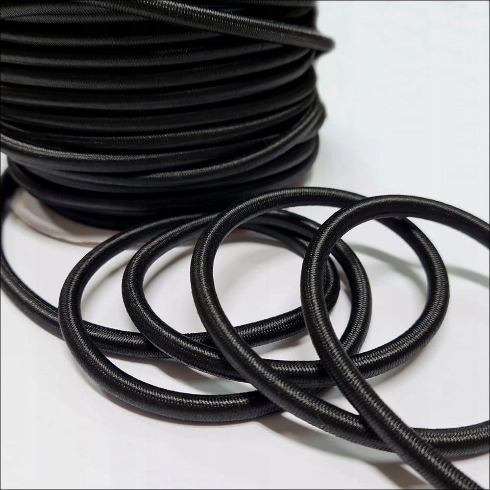 Taśma sznurki 5 m x 0,3 cm czarny • Cena, Opinie • Taśmy i tasiemki ...