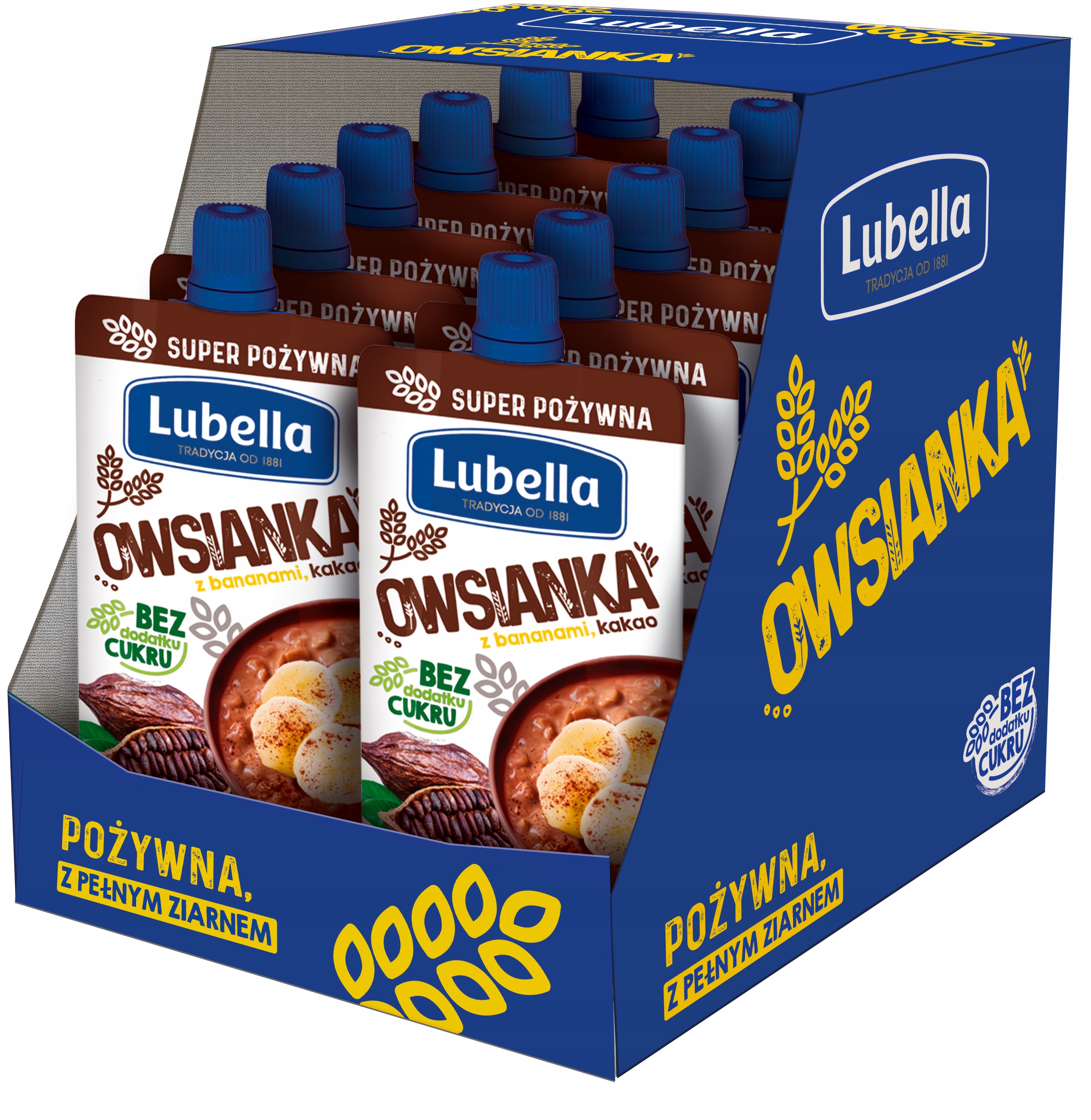 Mus Lubella Owsianka kakao banan 12 x 100g (5900049822708) • Cena ...