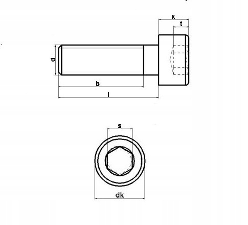 M2,5X14 ŚRUBA TYTANOWA IMBUSOWA DIN 912 ISO 4762 ŚRUBY TYTANOWE GRADE 5 (M2,5X14DIN912TYGR5s ...