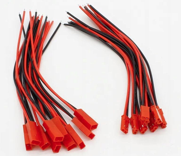 Złącze JST 2PIN z przewodami Baterii LiPo RC BEC czerwona wtyk ... Złącze JST 2PIN z przewodami Baterii LiPo RC BEC czerwona wtyk ...