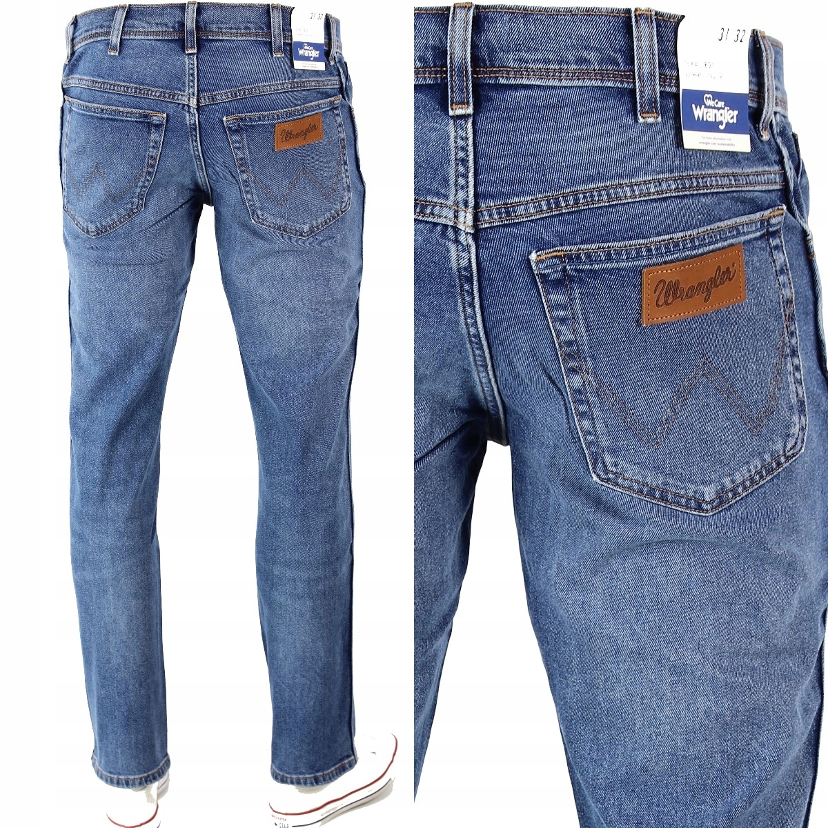 Wrangler Texas jeansy męskie zwężane rozmiar 38/32 • Cena, Opinie - Allegro