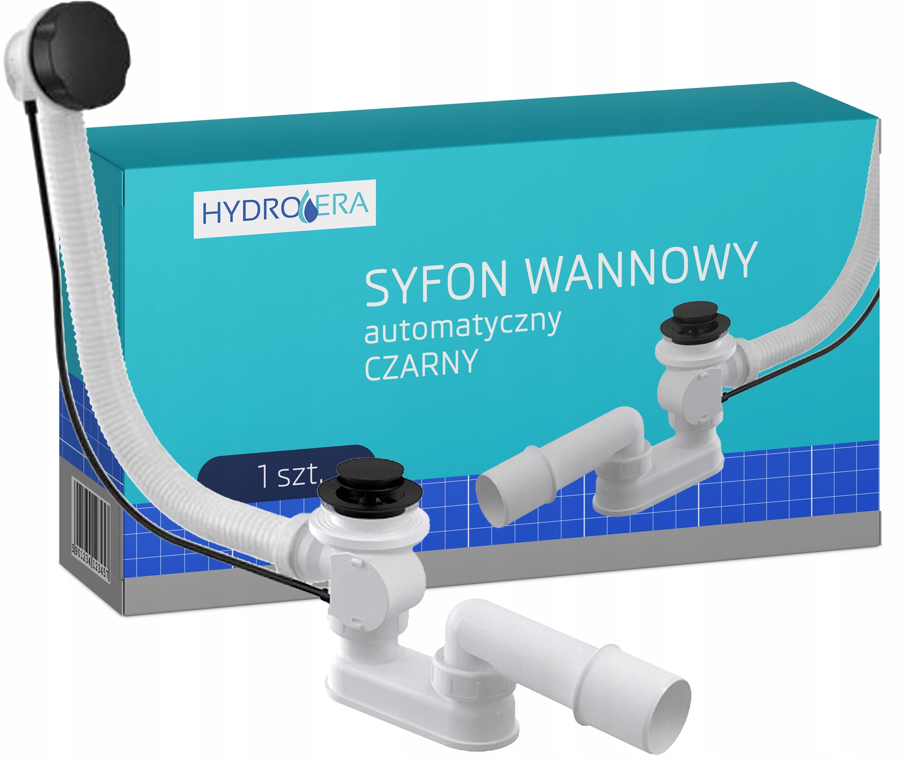SYFON WANNOWY WANNY AUTOMATYCZNY CZARNY MAT MATOWY (SYFON WANNOWY ...