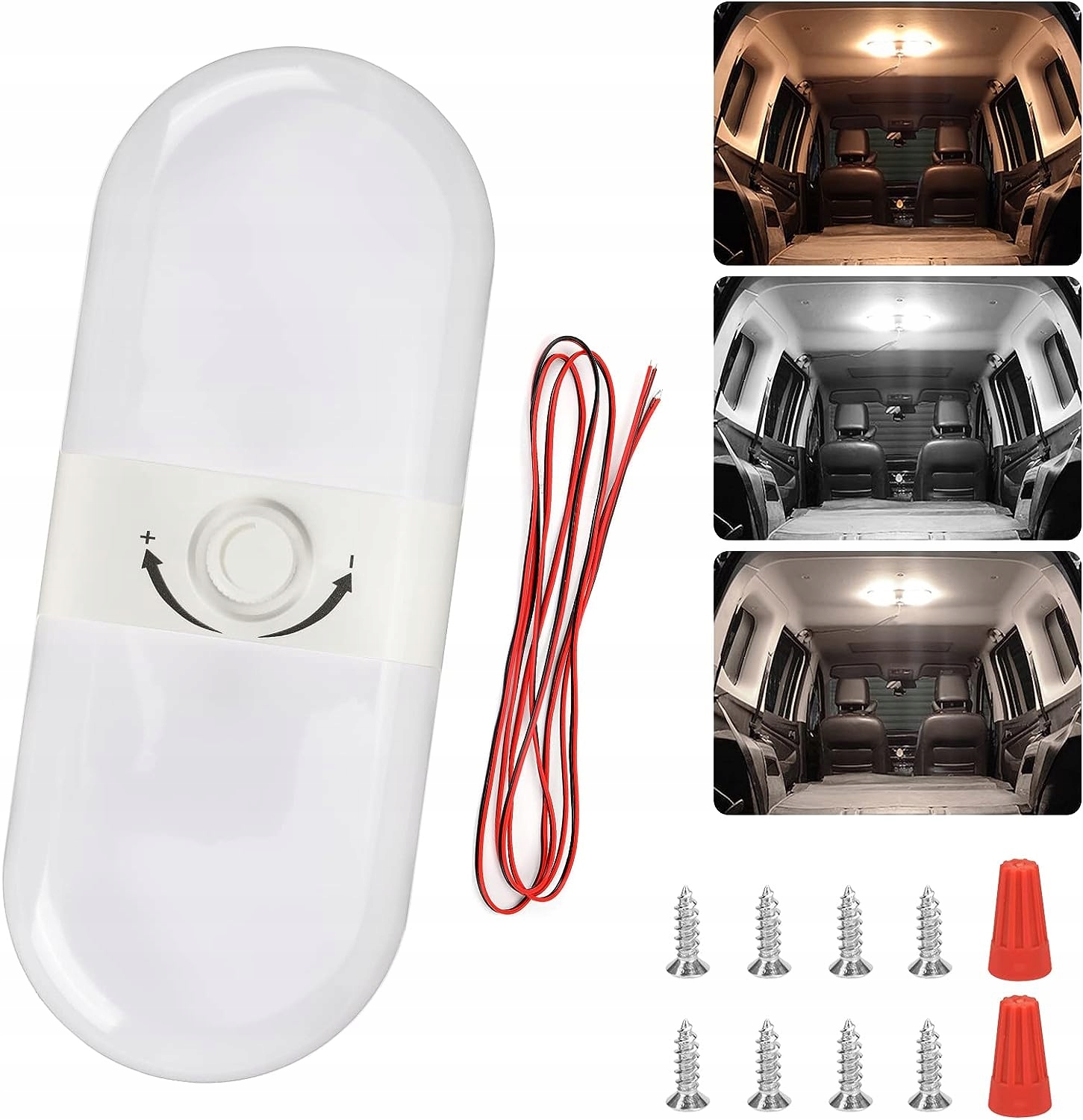 LAMPA 180 LED 12-24V SUFITOWA DO KAMPERA RV PRZYCZEPA KEMPINGOWA 900lm 0887484214587 za 59.99PLN ...