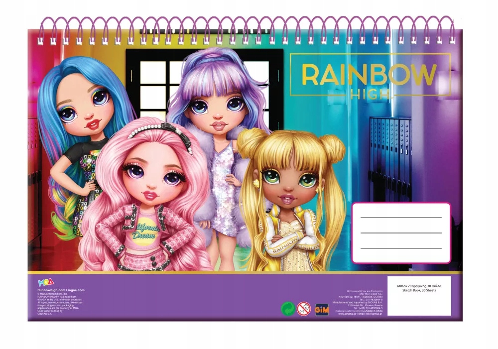Notes A4 Rainbow High wielokolorowy (5204549154162) • Cena, Opinie ...