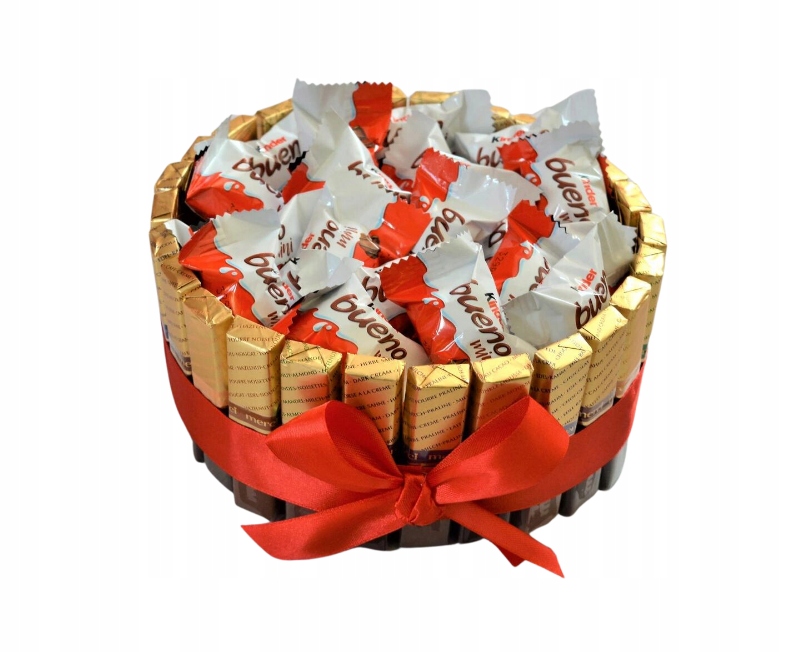 Tort z merci kinder bueno urodziny (5904844679703) • Cena, Opinie ...