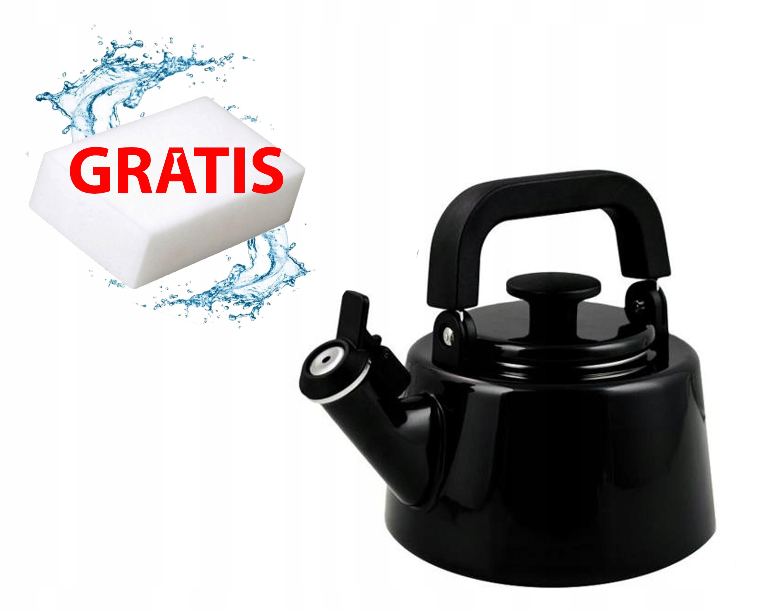 Czajnik emaliowany na indukcję Forchetto moderno czarny indukcja ...