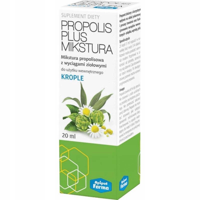 Suplement diety Farmina Propolis Plus Mikstura propolis krople 20 ml ...