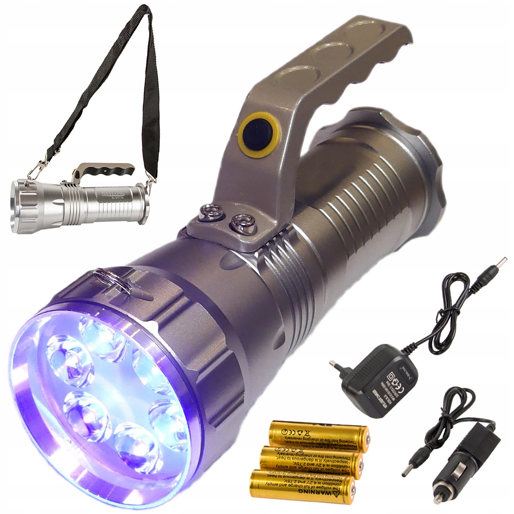 LATARKA lampa LED 12W UV 405nm Li-ion do bursztynu - 0008996794217 ...