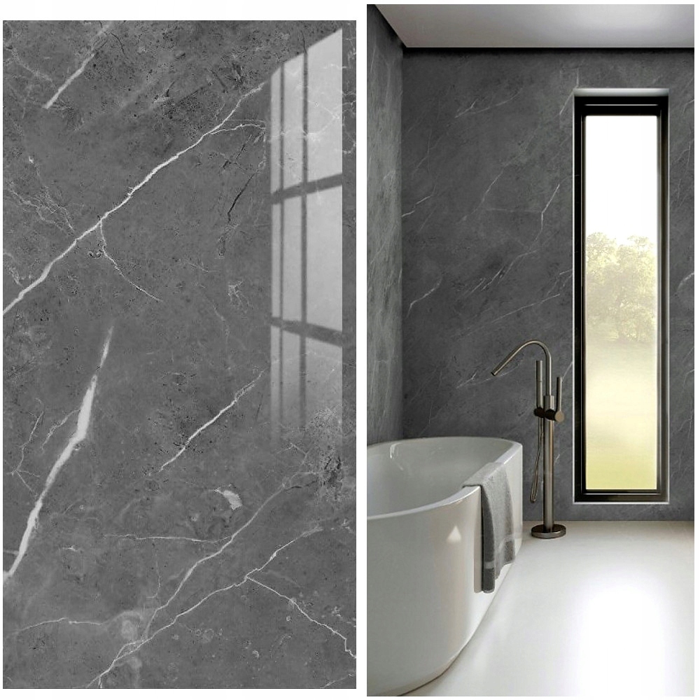 SAMOLEPICÍ PANEL MRAMOR PVC LAMINÁT LESK 80x40 cm - Allegro