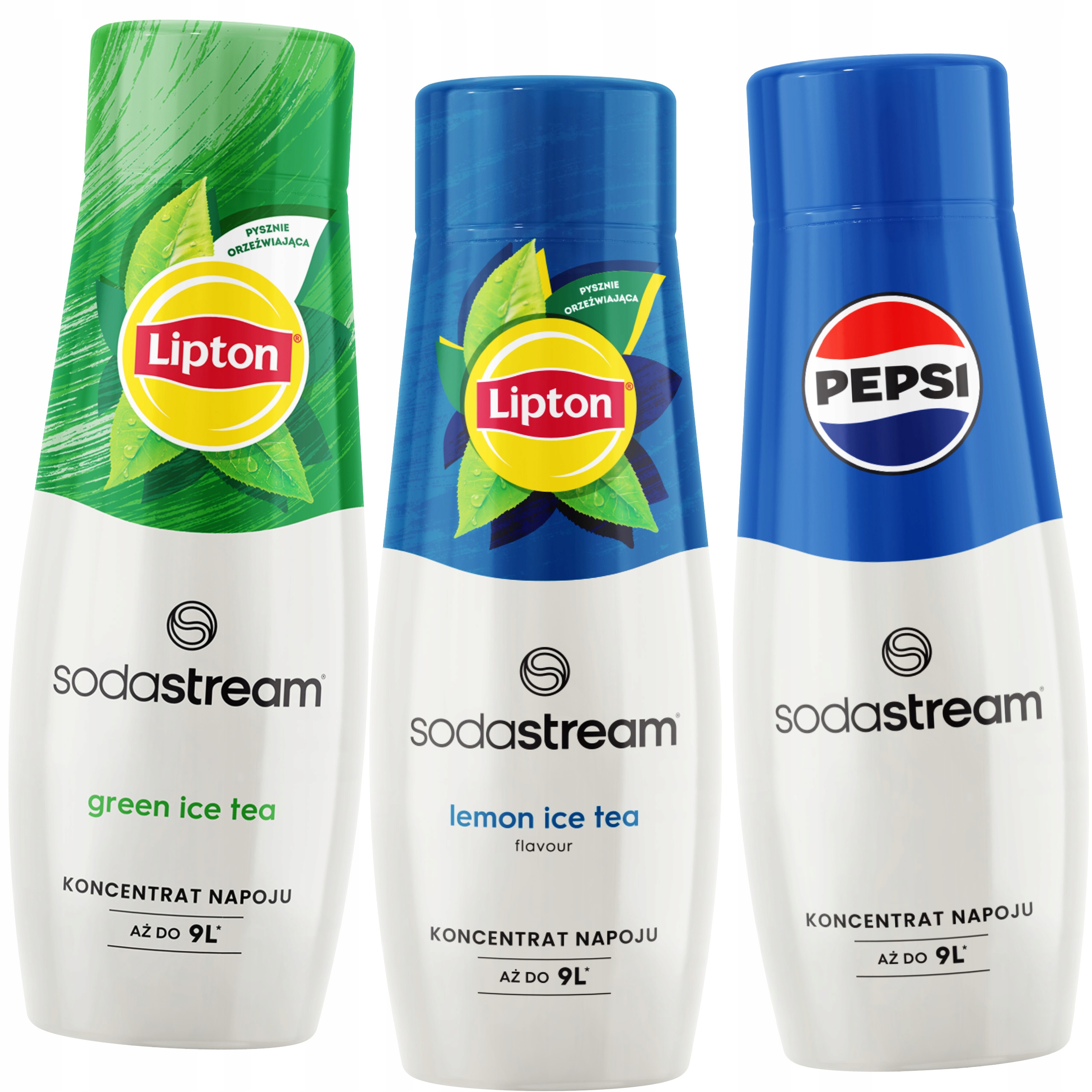 Syropy SODASTREAM do wody Lipton Lemon+Green+Pepsi (5904121133065 ...