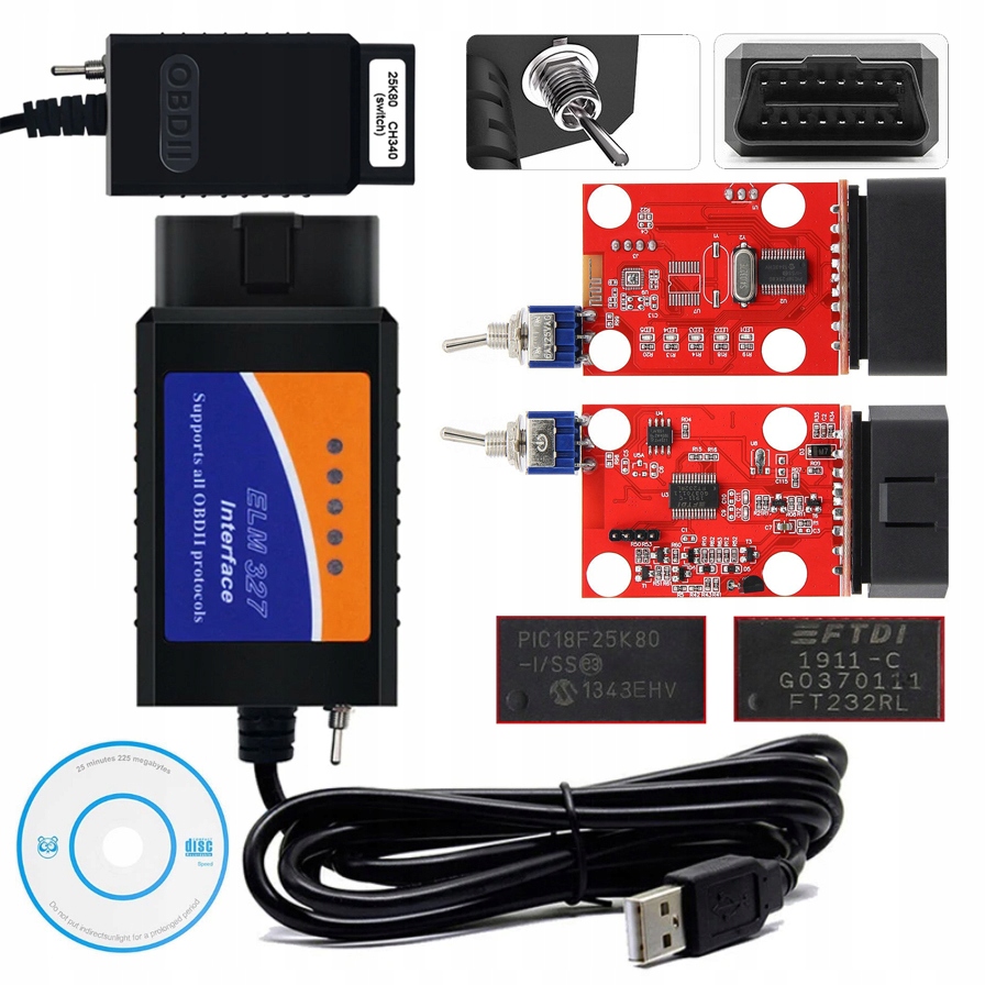 Interfejs diagnostyczny do Ford Mazda MSCAN HSCAN BT ELM327 bluetooth 6942354172481 za 74.90PLN ...