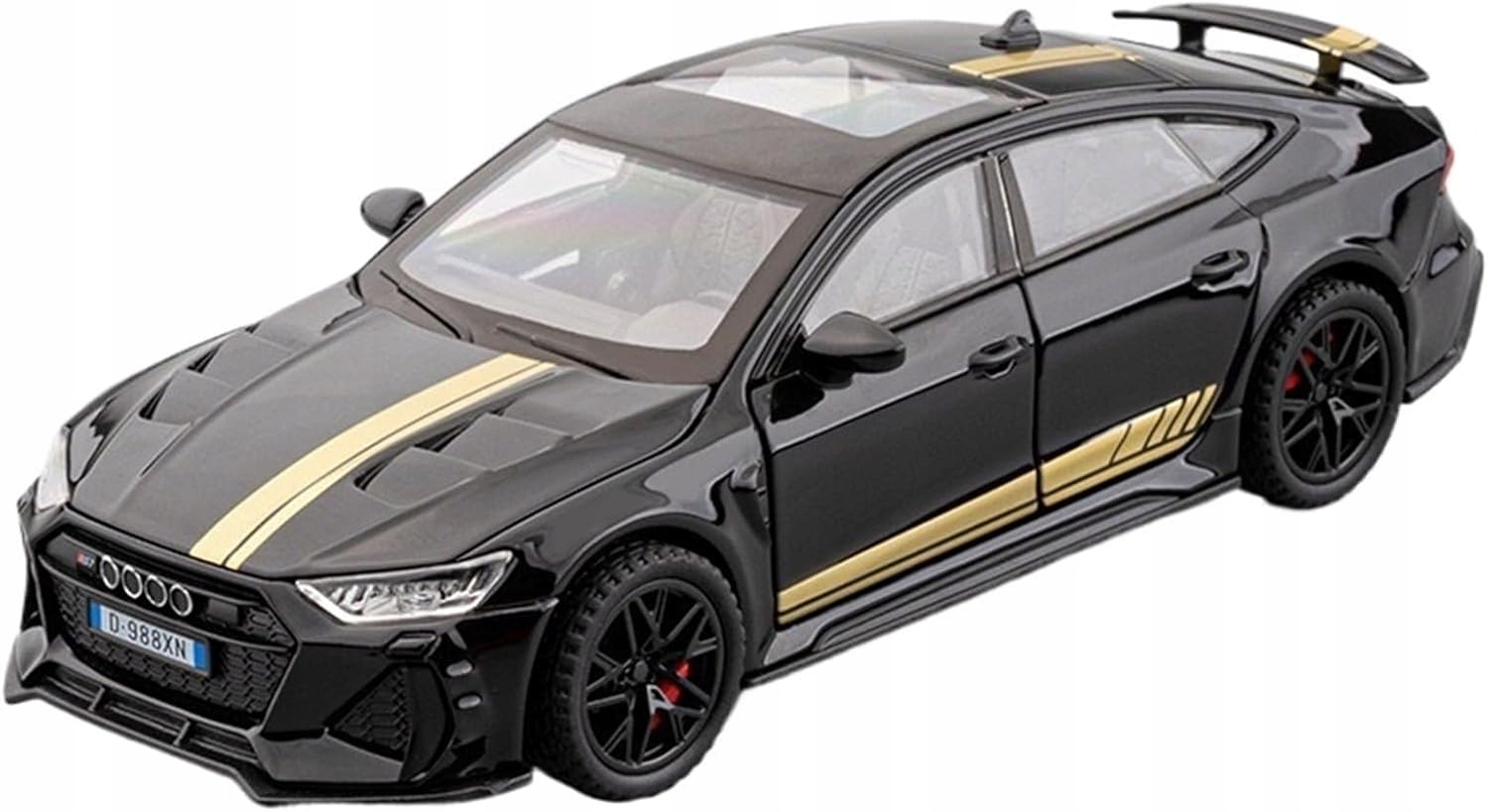 AUDI RS7 METALOWY MODEL SAMOCHODU SPOTOWEGO 1:32 DŹWIĘK ŚWIATŁO CZARNY (5906703006590) • Cena ...