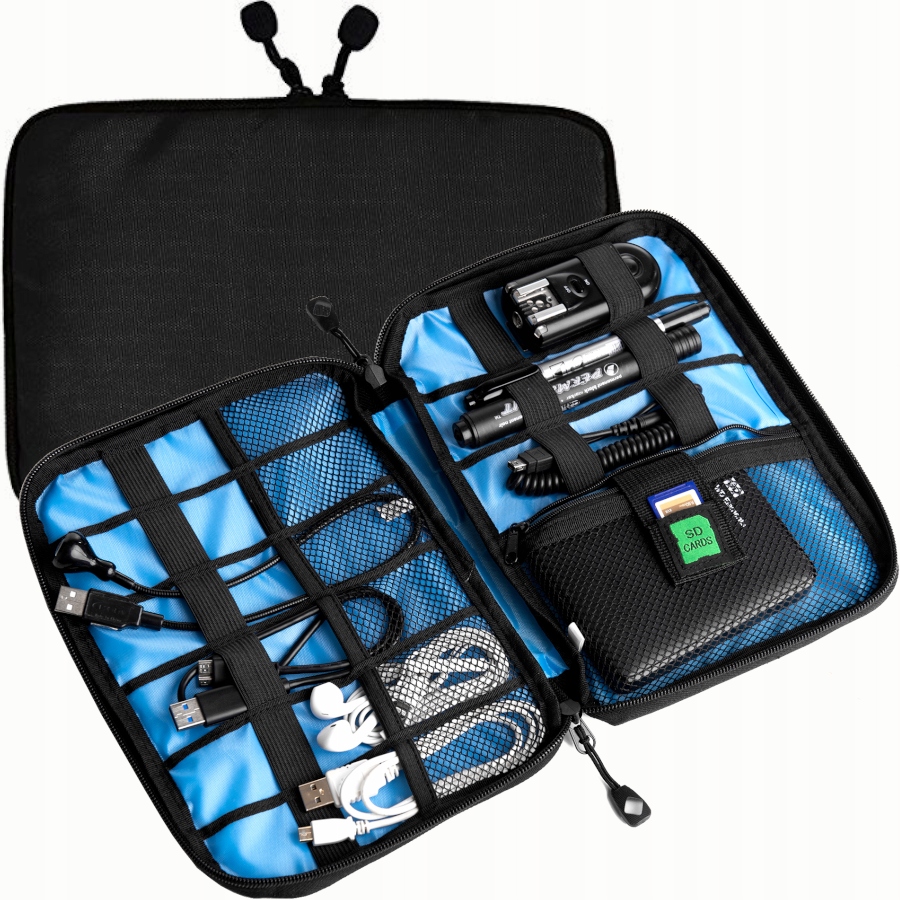 TAŠKA ORGANIZÉR POUZDRO BRAŠNA NA KABELY PRO KABELY KABELŮ PROSTORNÝ POŘÁDEK BIG za 263 Kč - Allegro