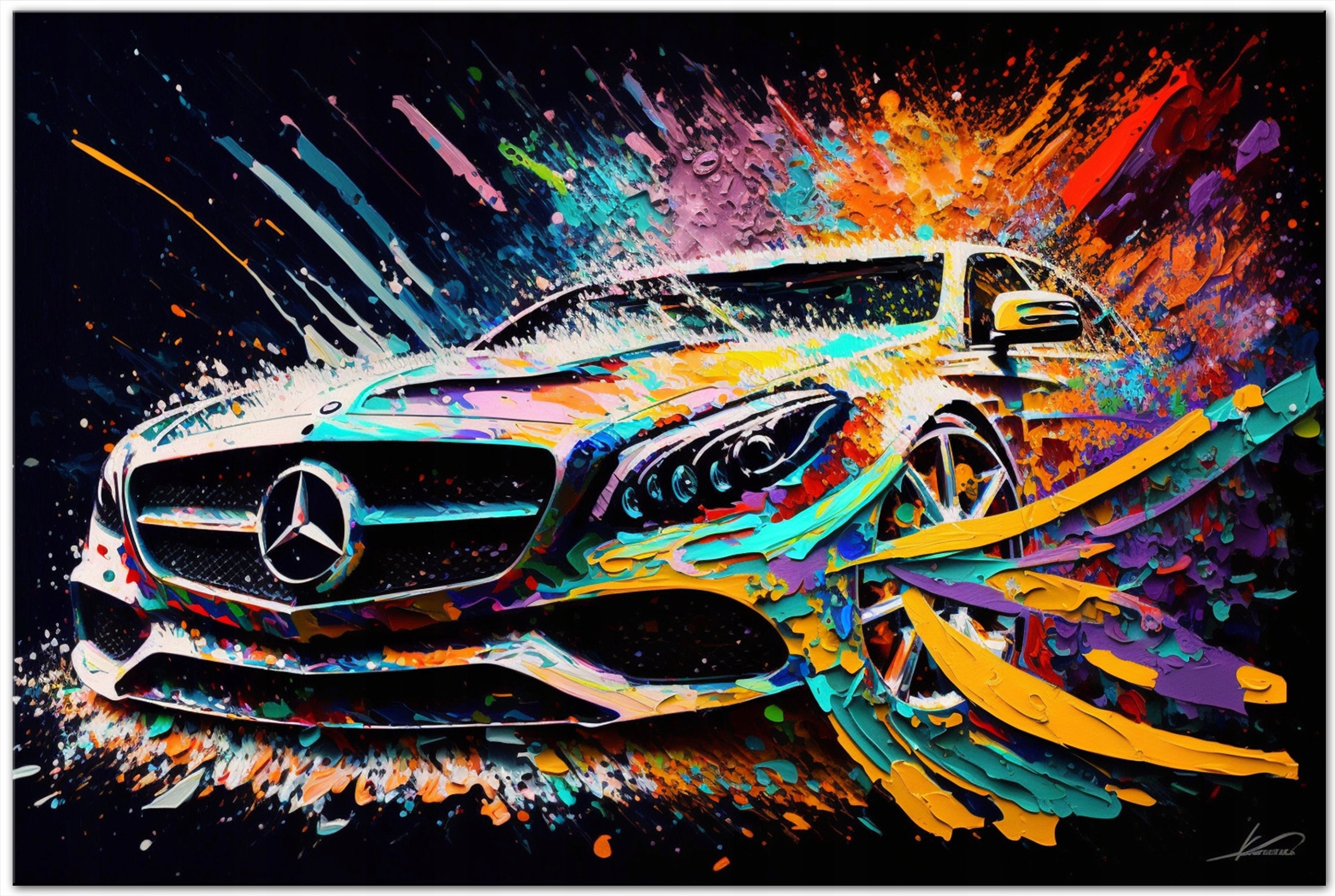 Obraz Płótno Mercedes-Benz AMG Coupe Abstrakcja • Cena, Opinie • Obrazy ...