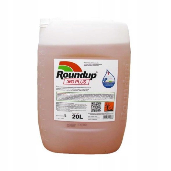 ROUNDUP 360 PLUS 20L RANDAP GLIFOSAT OPRYSK NA CHWASTY DWU I ...