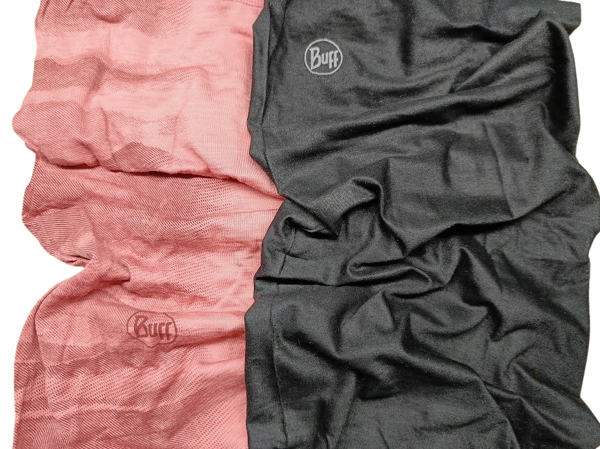Komin BUFF 2-pak Original Ecostretch czarny & Merino Lightweight różowy ...