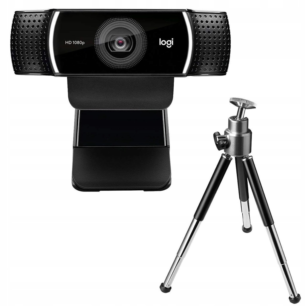 NOWA KAMERA INTERNETOWA LOGITECH C922 PRO STREAM FULL HD +STATYW ...