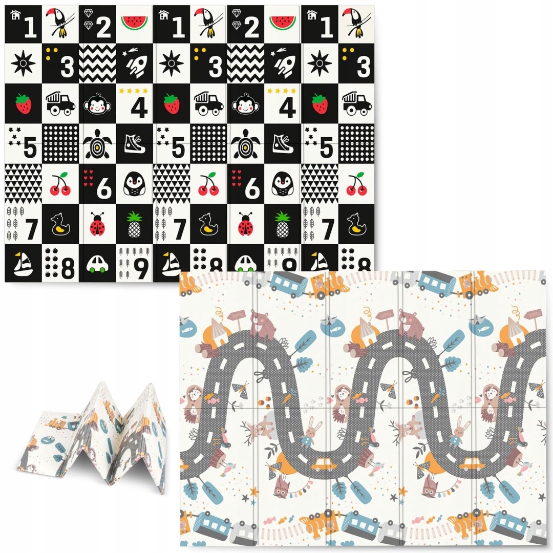 Összecsukható oktató habszivacs matrac 200 x 150 x 1 cm Nukido NK-341 ...