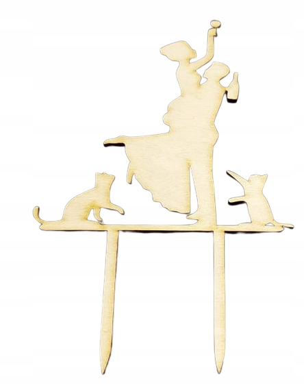 Topper tort kot koty tort Para Młoda Ślub 20cm • Cena, Opinie • Figurki ...