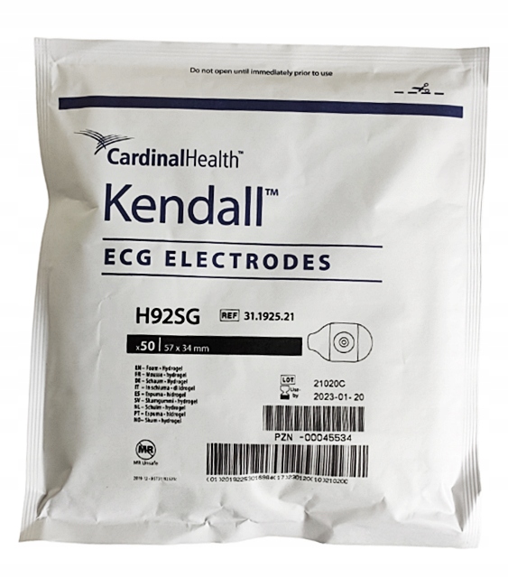 Elektrody EKG 57x34mm 50 szt KENDALL H92SG pianka 12593293950 - Allegro.pl Elektrody EKG 57x34mm 50 szt KENDALL H92SG pianka 12593293950 - Allegro.pl