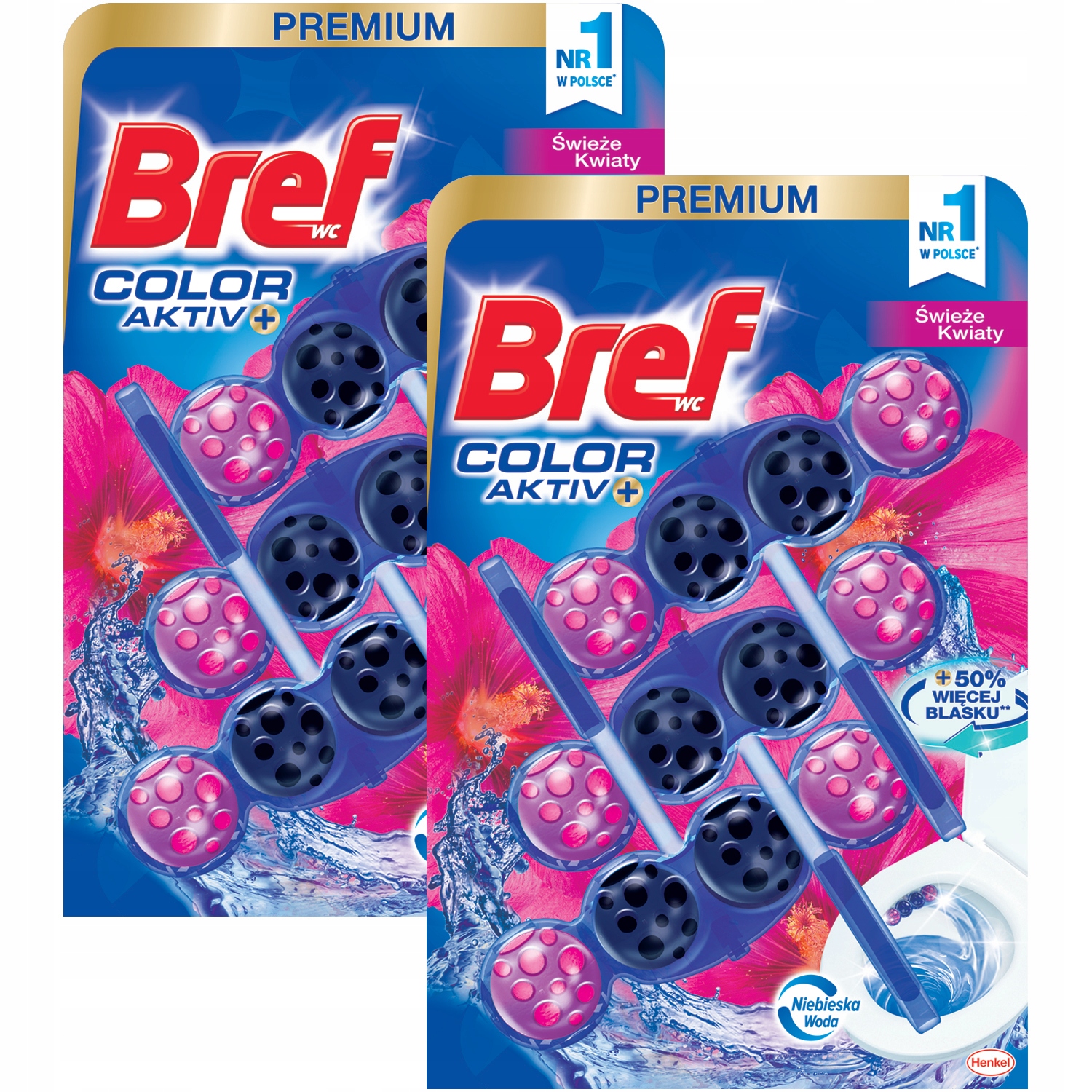 Bref Color Active Zawieszka WC Świeże Kwiaty 6x50g 9957782450 - Allegro.pl