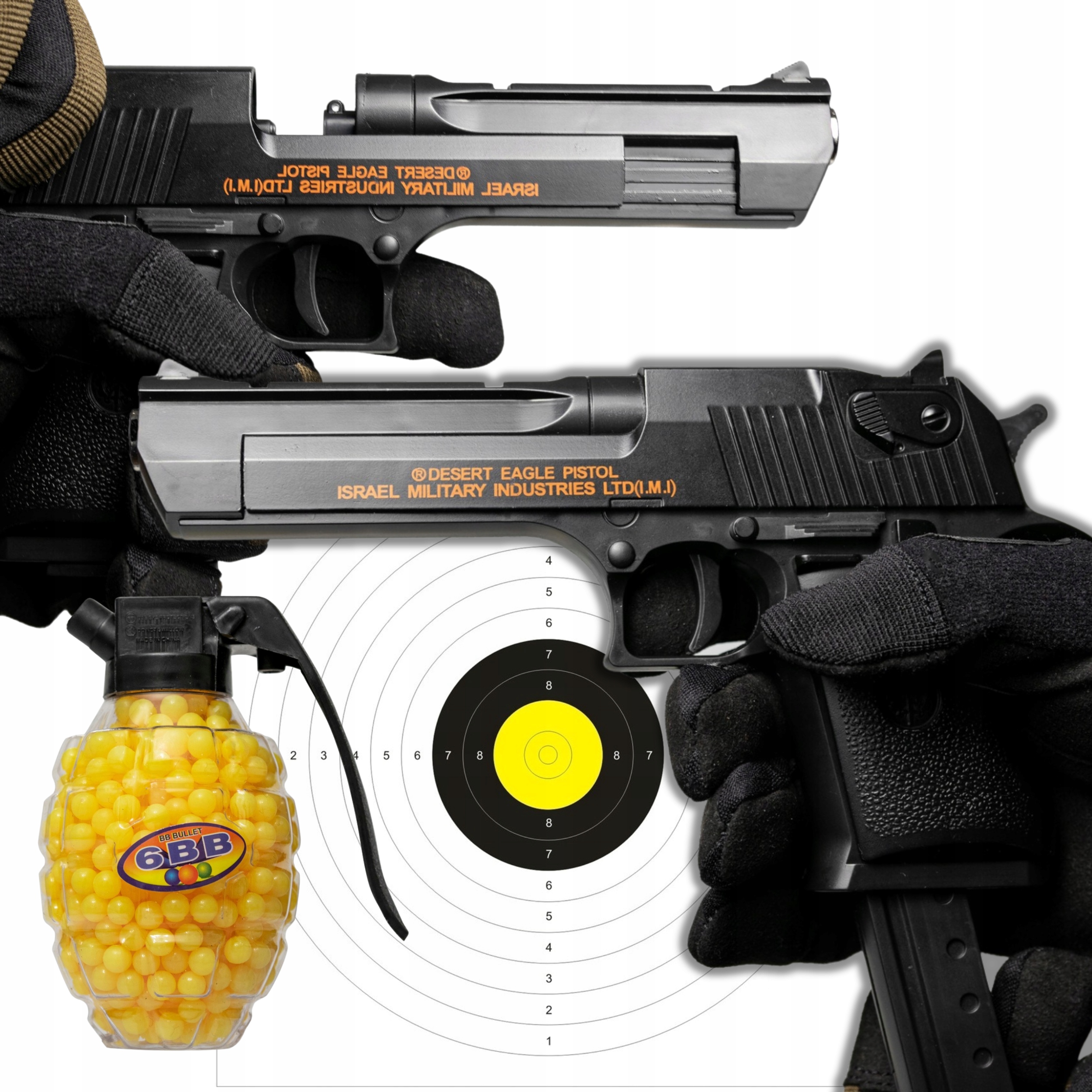 Pistolet metalowy Desert Eagle na kulki plastikowe 6 mm czarny ...