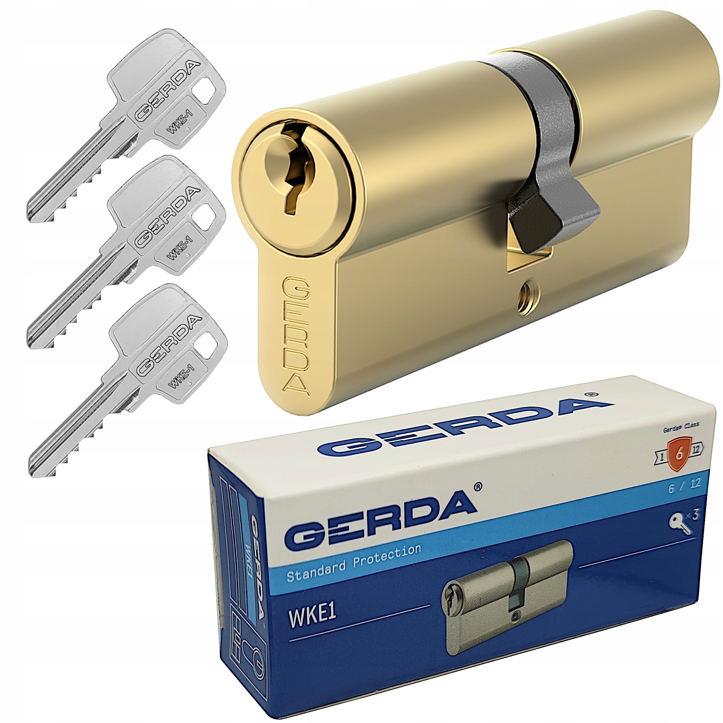 Wkładka do zamka drzwi GERDA 40/40 MOSIĄDZ (0WKE1S04040.98030P) • Cena, Opinie • Zamki ...