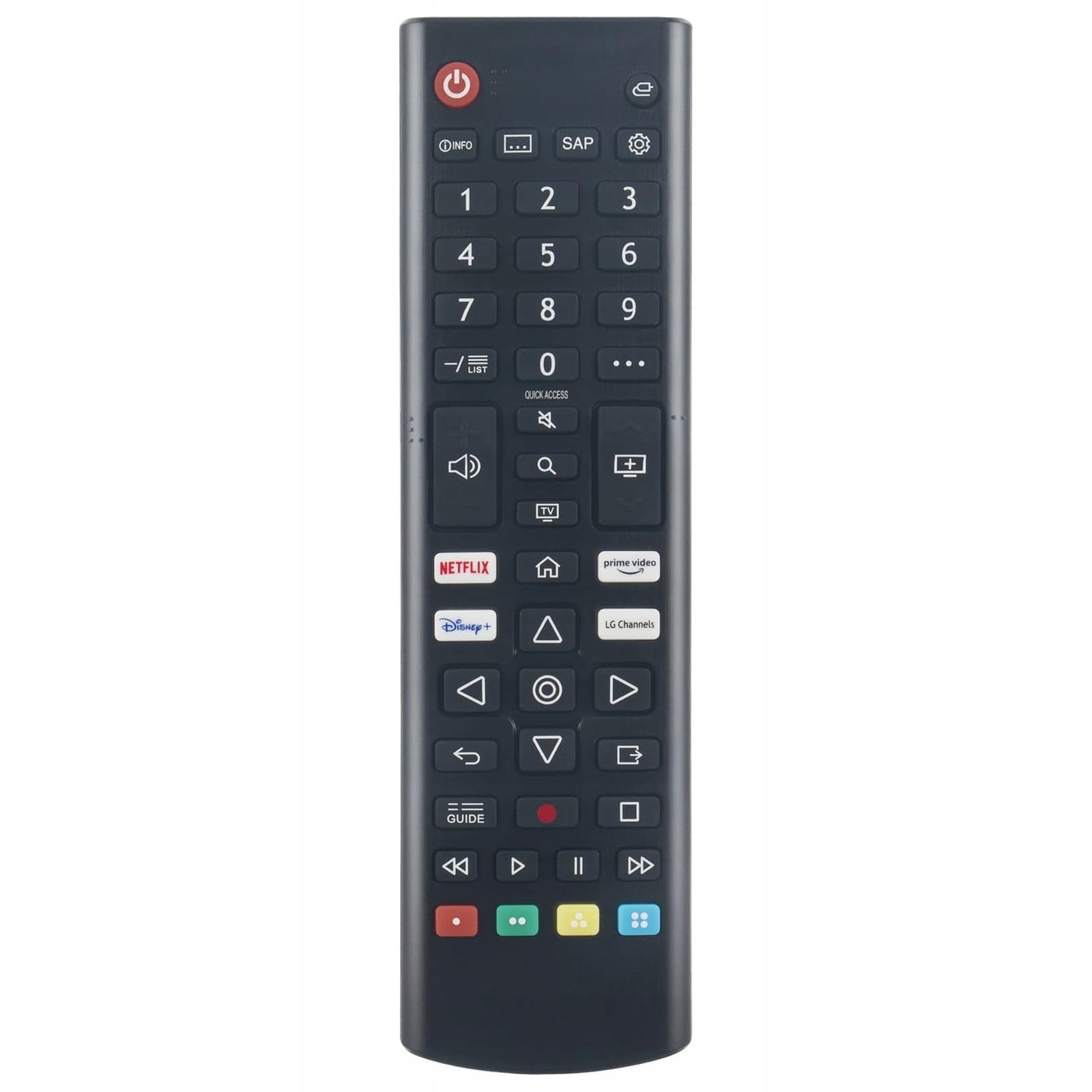 Dálkový ovladač pro TV LG SMART AKB76037605 NETFLIX DISNEY+ PRIMEVIDEO - Allegro