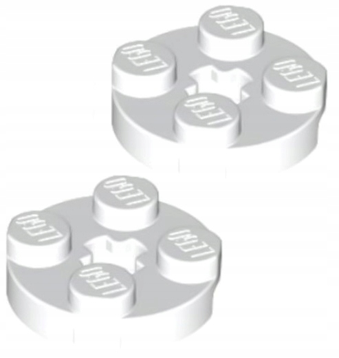 17236Na LEGO 4032 403201 płytka 2x2 okr biały 2szt 12208332309 - Allegro.pl