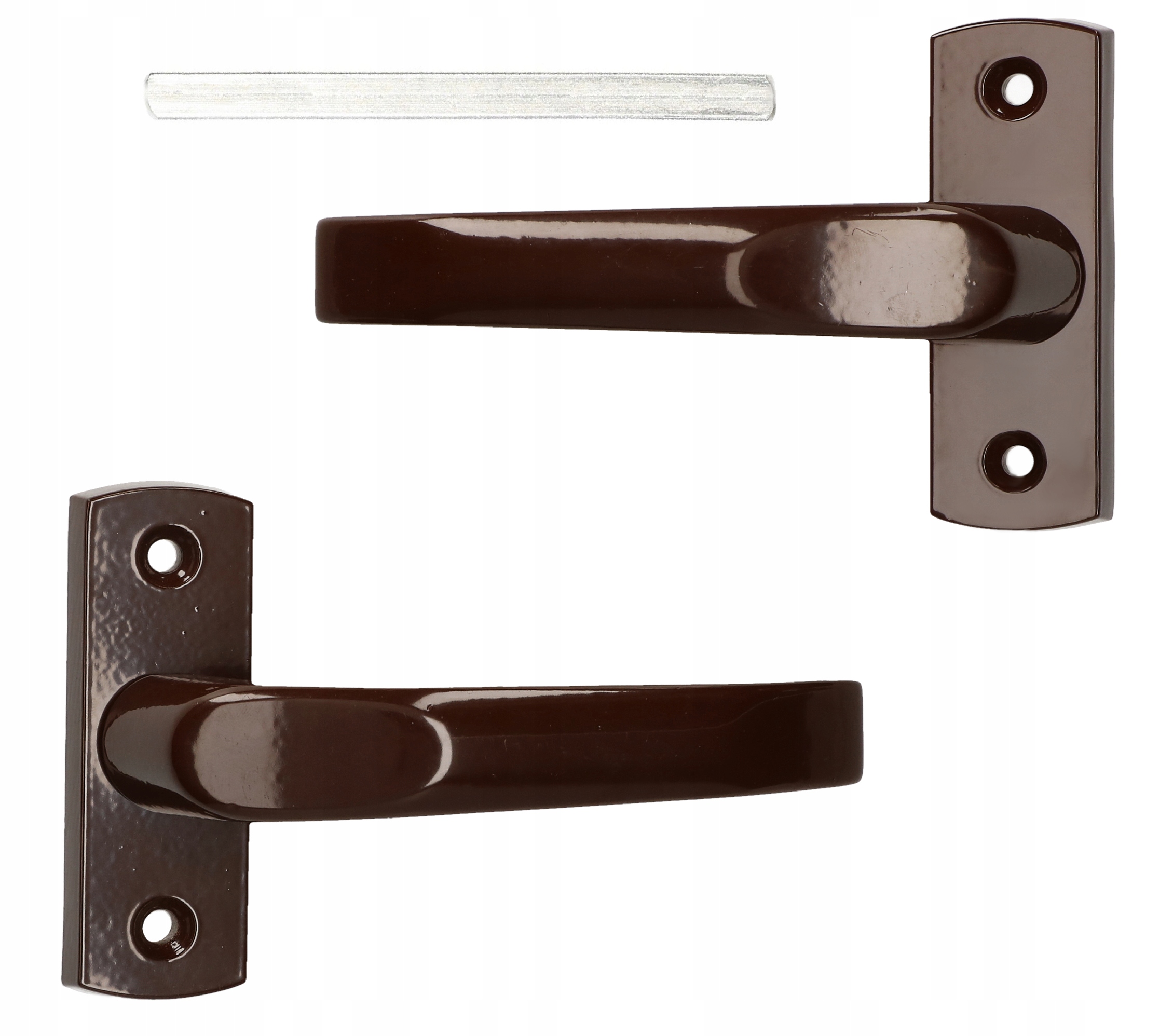 KLAMKO-KLAMKA KOMPLET 125MM DO DRZWI FURTKI BRAMKI (ZSY1856) • Cena ...