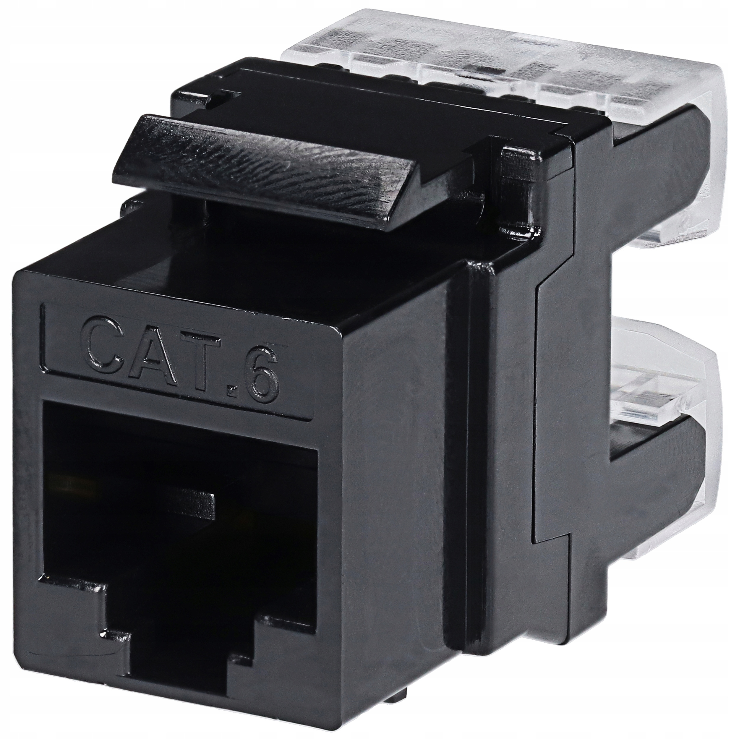 Moduł Keystone Gniazdo LAN RJ-45 KAT.5E czarny (5905527742226) • Cena ...