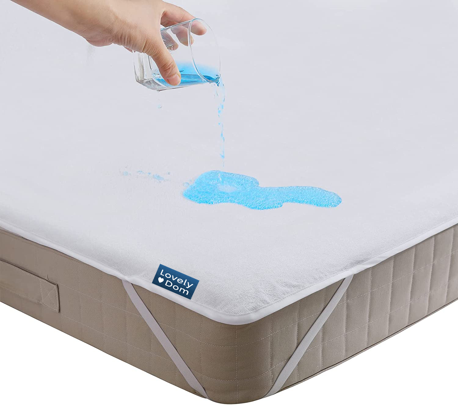 CHRÁNIČ MATRACA NEPREMOKAVÁ 200x200 PODKLAD VODOTESNÝ TOPPER za 10 ...