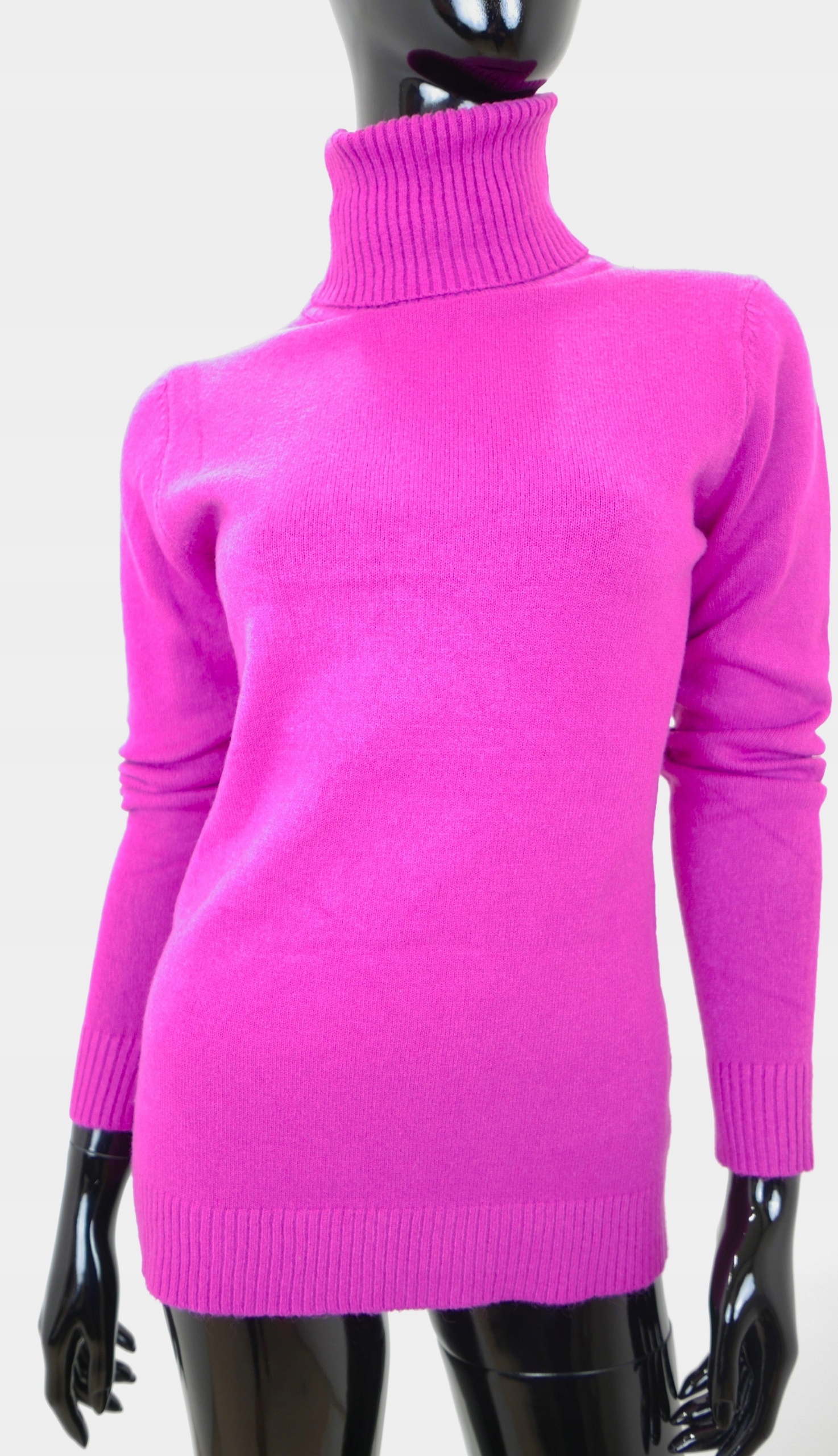 GOLF SWETER DAMSKI CIEMNY RÓŻ CIEPŁY UNIWERSALNY 14295344788 - Allegro.pl