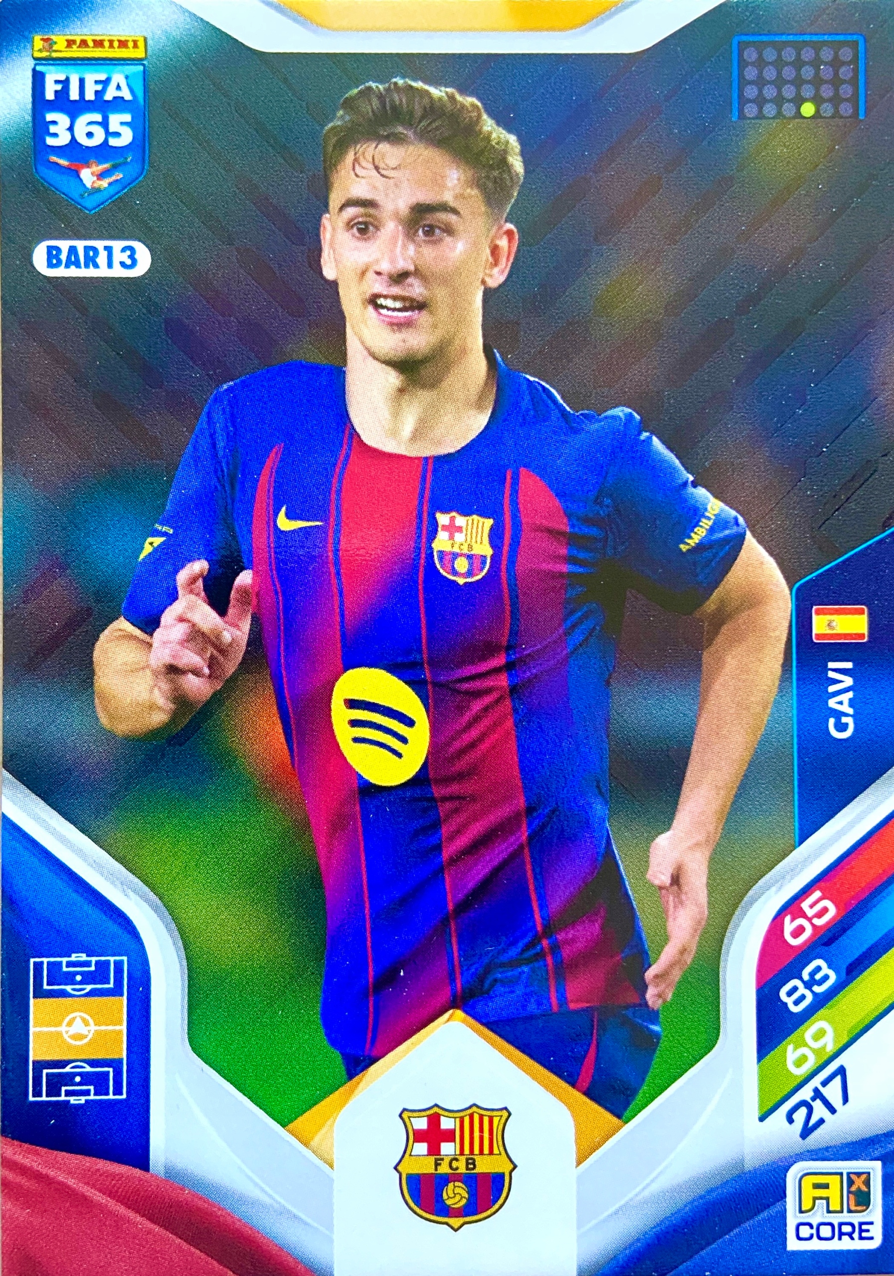 PANINI FIFA 365 2026 CORE TEAM MATE BAR13 GAVI FC BARCELONA za 30.00CZK ...