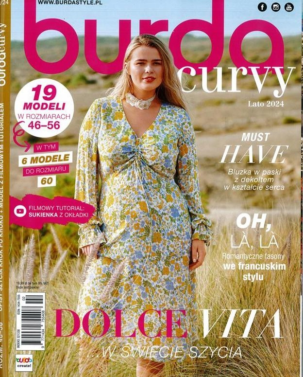 BURDA DUŻE JEST PIĘKNE 2 / 2024 (15874348221) | Czasopismo Allegro