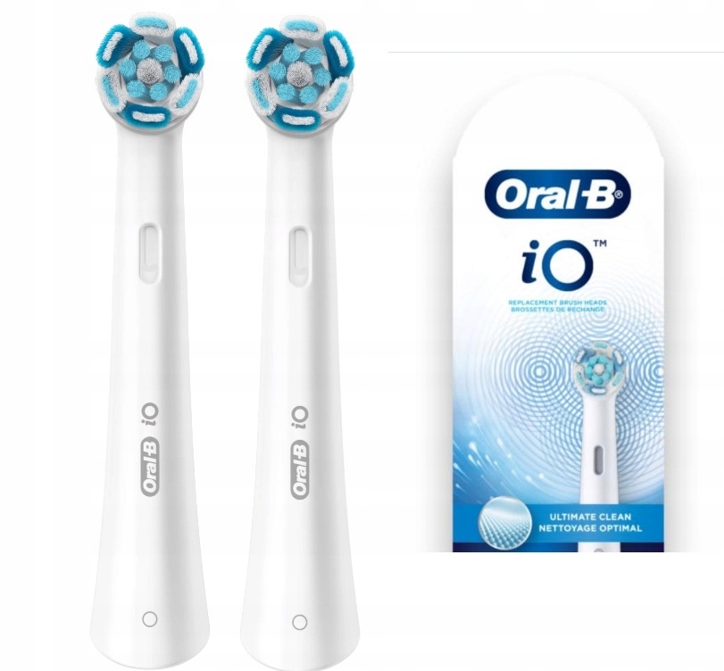 Oryginalne końcówki Oral-b iO Ultimate Clean Black białe 2 sztuki ...