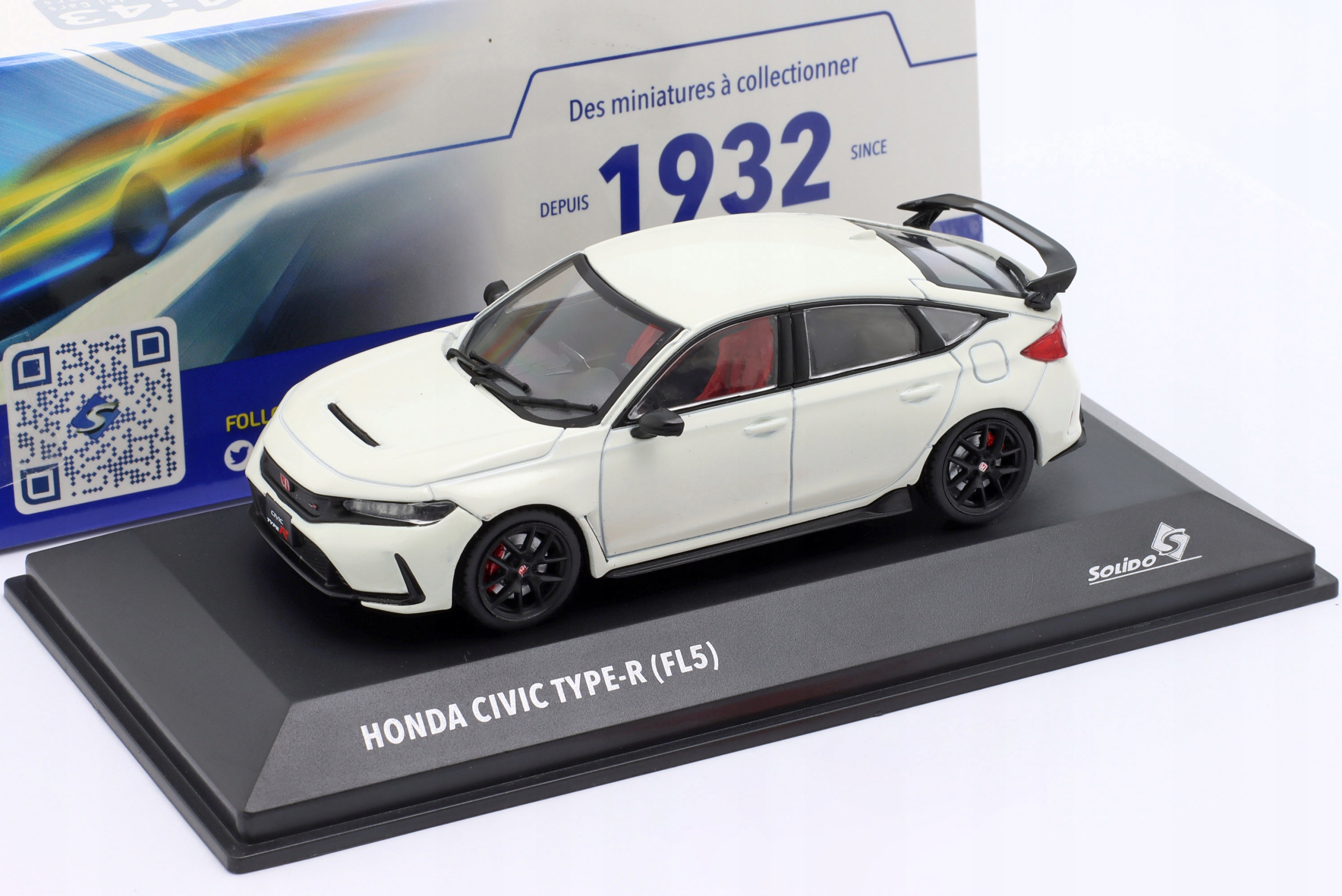HONDA CIVIC TYPE-R 2022 BÍLÁ CHAMPIONSHIP 1:43 Solido, • Ceny, Recenze ...
