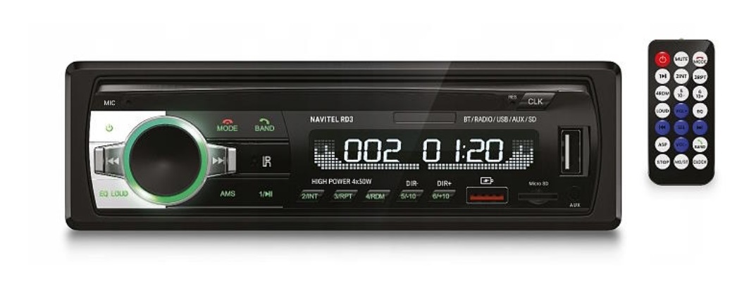 Navitel RD3 Radio samochodowe AUX USB MP3 Bluetooth pilot VarioColor - Sklep, Opinie, Cena w Allegro
