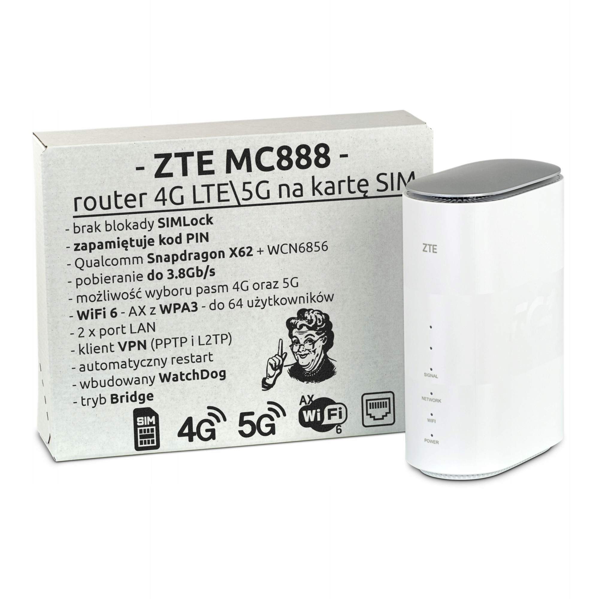 Router ZTE MC888 802.11ax (Wi-Fi 6) - Sklep, Opinie, Cena w Allegro