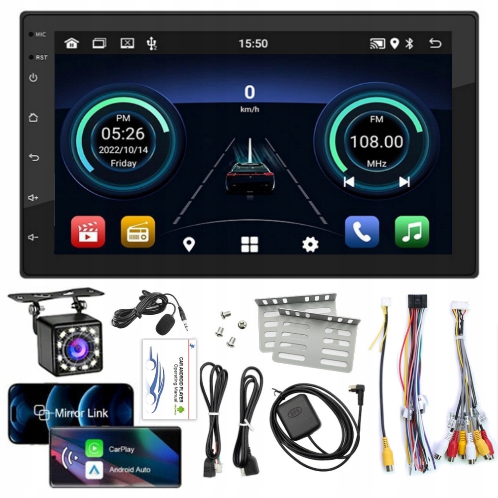 RADIO SAMOCHODOWE 2 DIN WiFi GPS ANDROID BLUETOOTH USB RDS KAMERA COFANIA - Sklep, Opinie, Cena ...