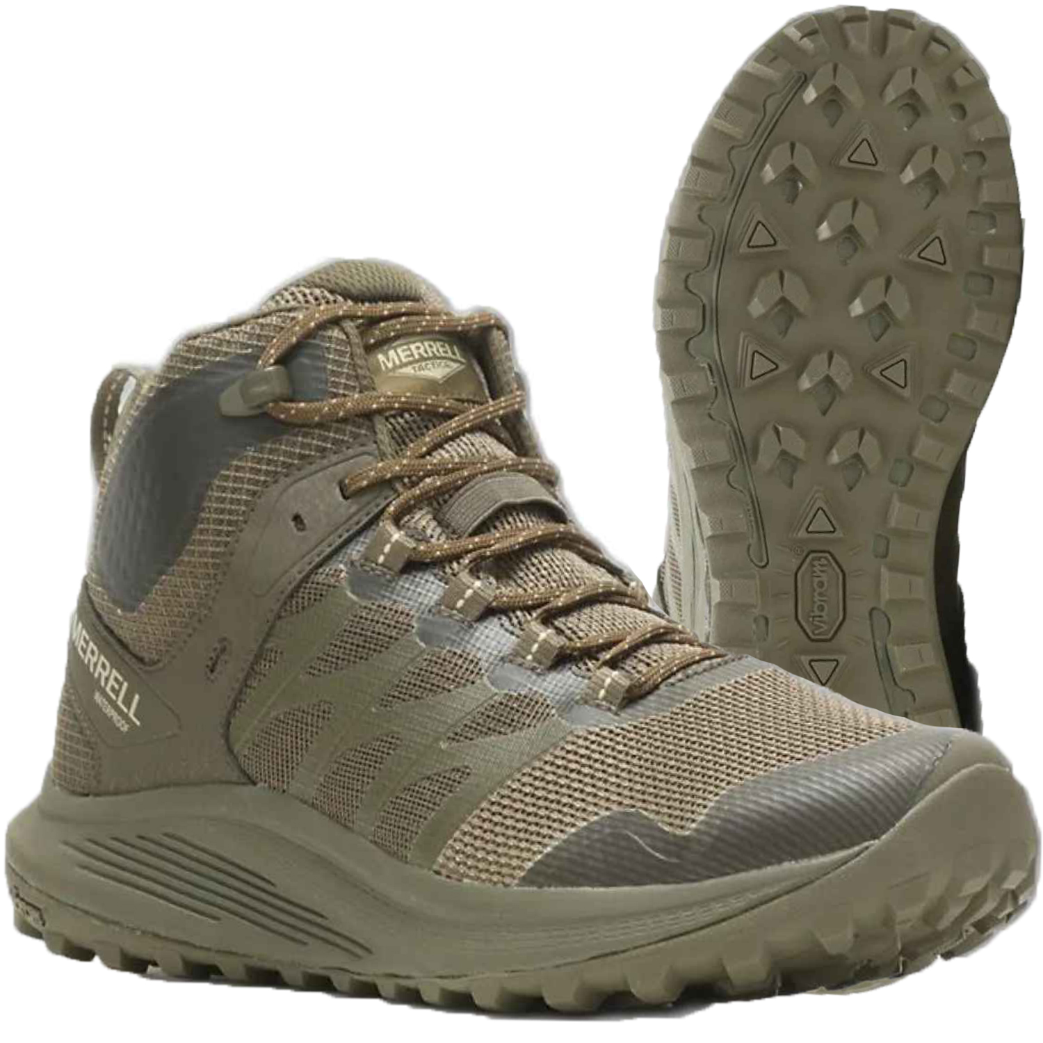 Buty MERRELL Nova 3 Mid Tactical WP Boot Oliwkowe (0195018895264 ...