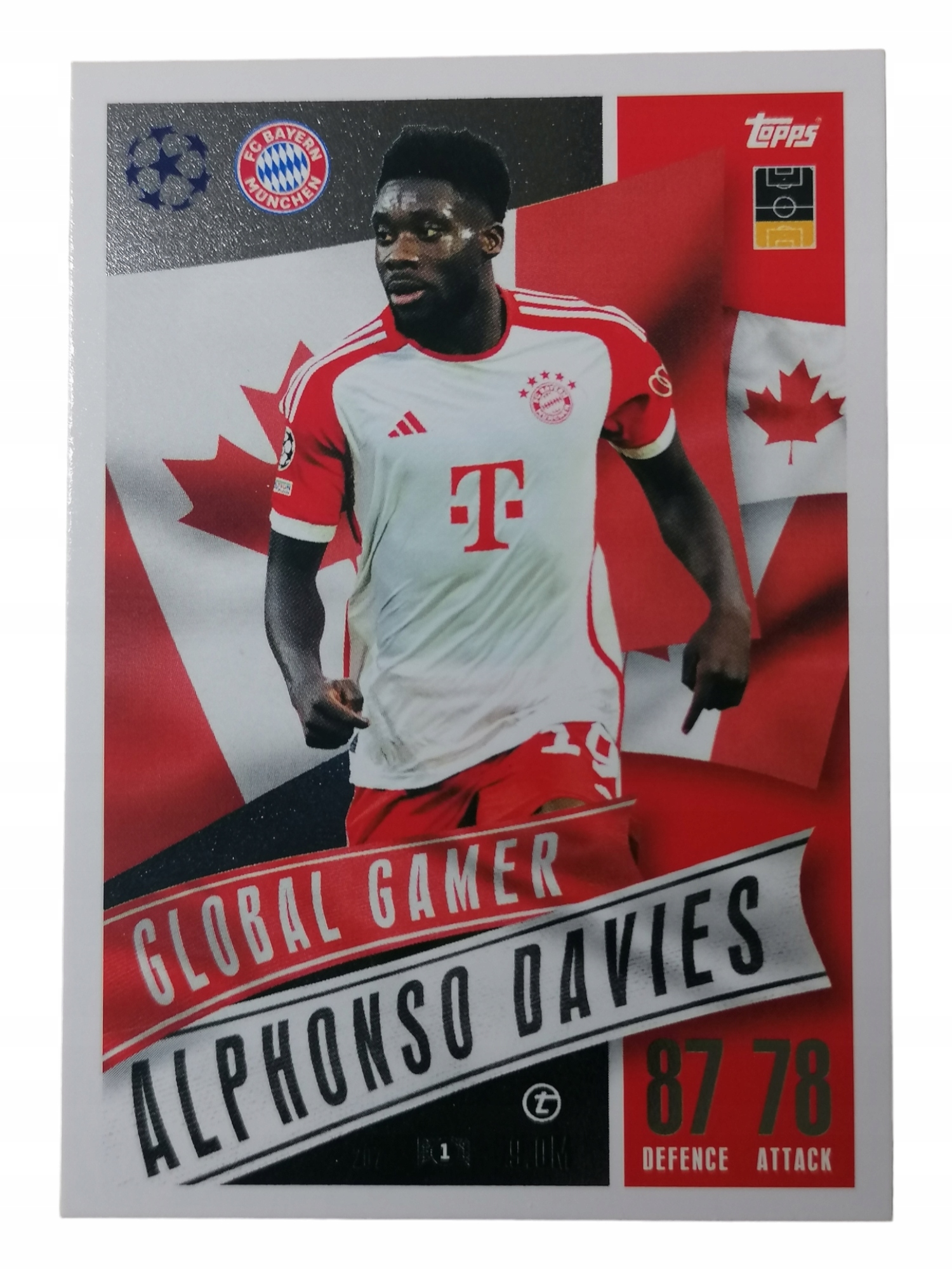TOPPS MATCH ATTAX EXTRA 2023/2024 - GLOBAL GAMER #207 ALPHONSO DAVIES - 15189092007 - Allegro