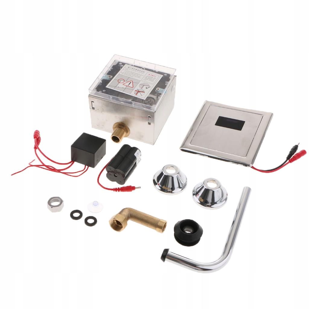 Wall Mounted Lavatory Automatic Sensor Urinal Flush Valve Bathroom ...