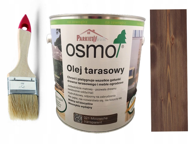 OLEJ TARASOWY OSMO 021 DĄB BRUNATNY 2,5L +PĘDZEL (021) • Cena, Opinie • Chemia do architektury ...