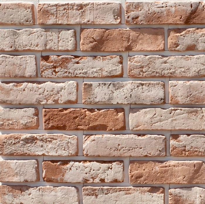 Stara cegła z fugą cegła jasna czerwona BIELONA Loft (IMPERIAL JASNA ...