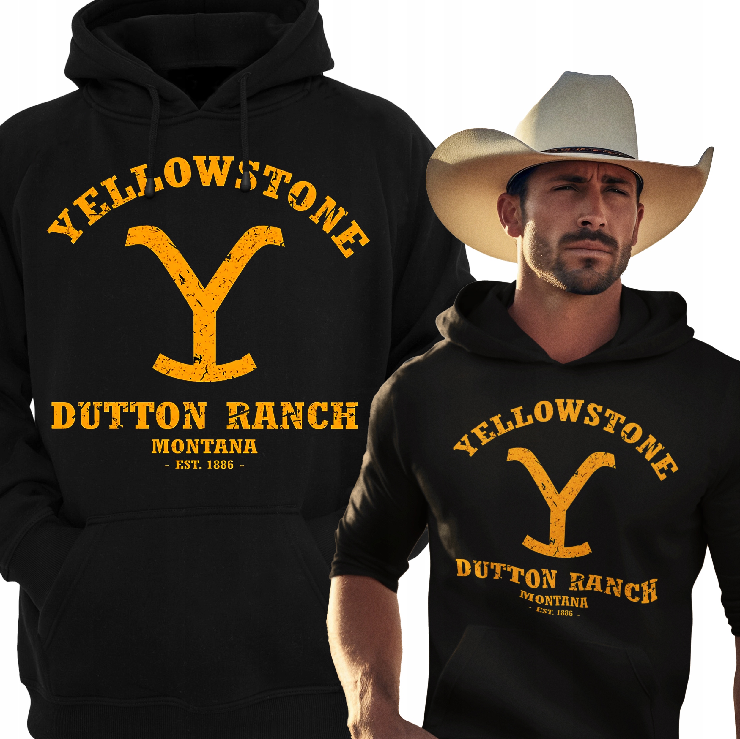 YELLOWSTONE Dutton Ranch montana pánská mikina za 618.00CZK - Allegro